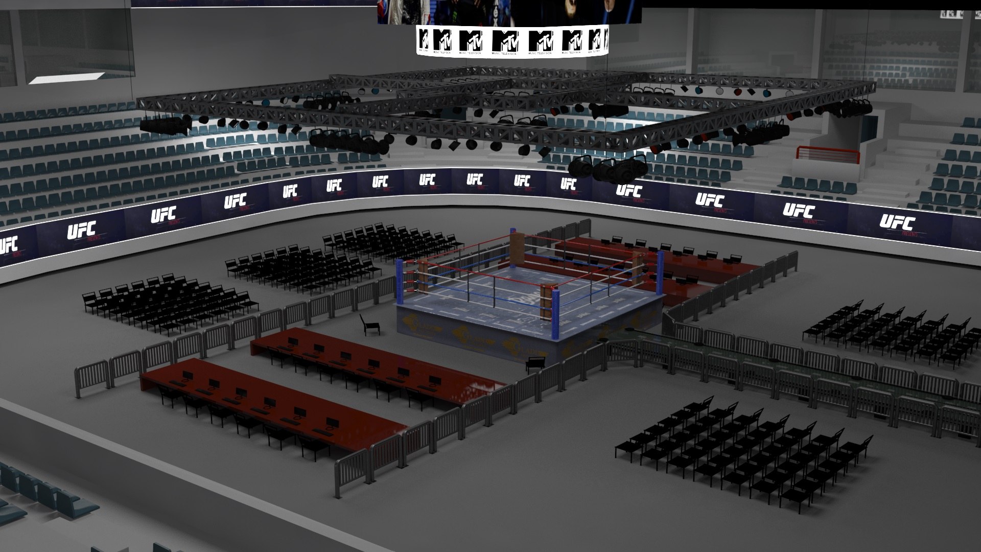 Boxing Stadium 3D Model - TurboSquid 1580771
