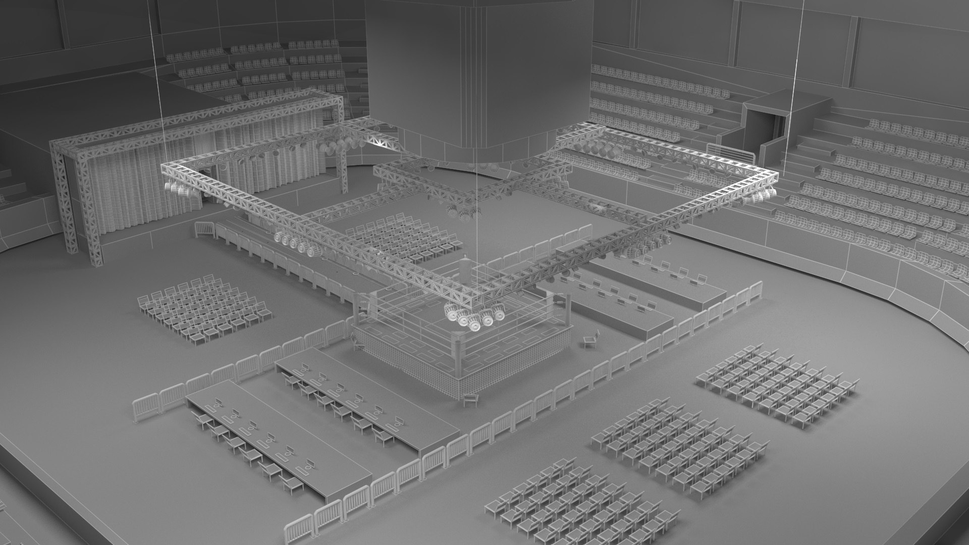 Boxing Stadium 3D Model - TurboSquid 1580771