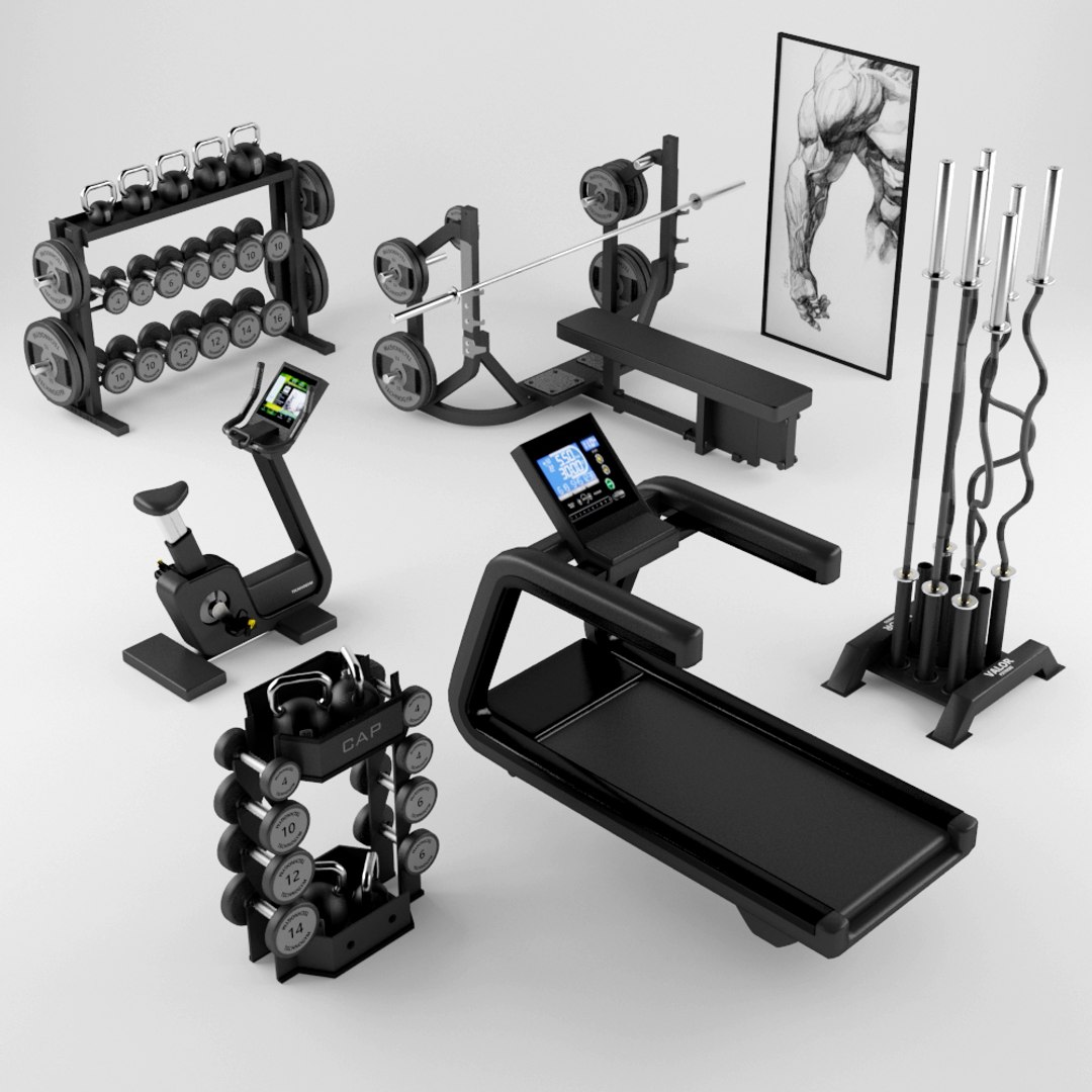 Equipment Gym 3D Model - TurboSquid 1618114