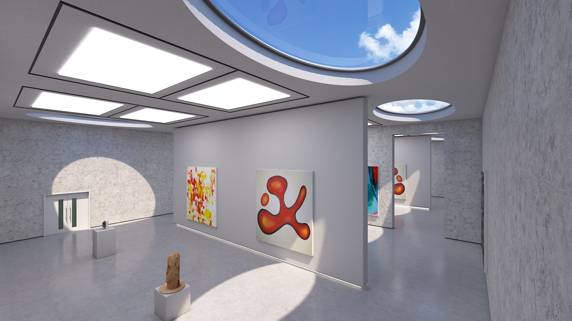 White Gallery 08 3D model - TurboSquid 1899138