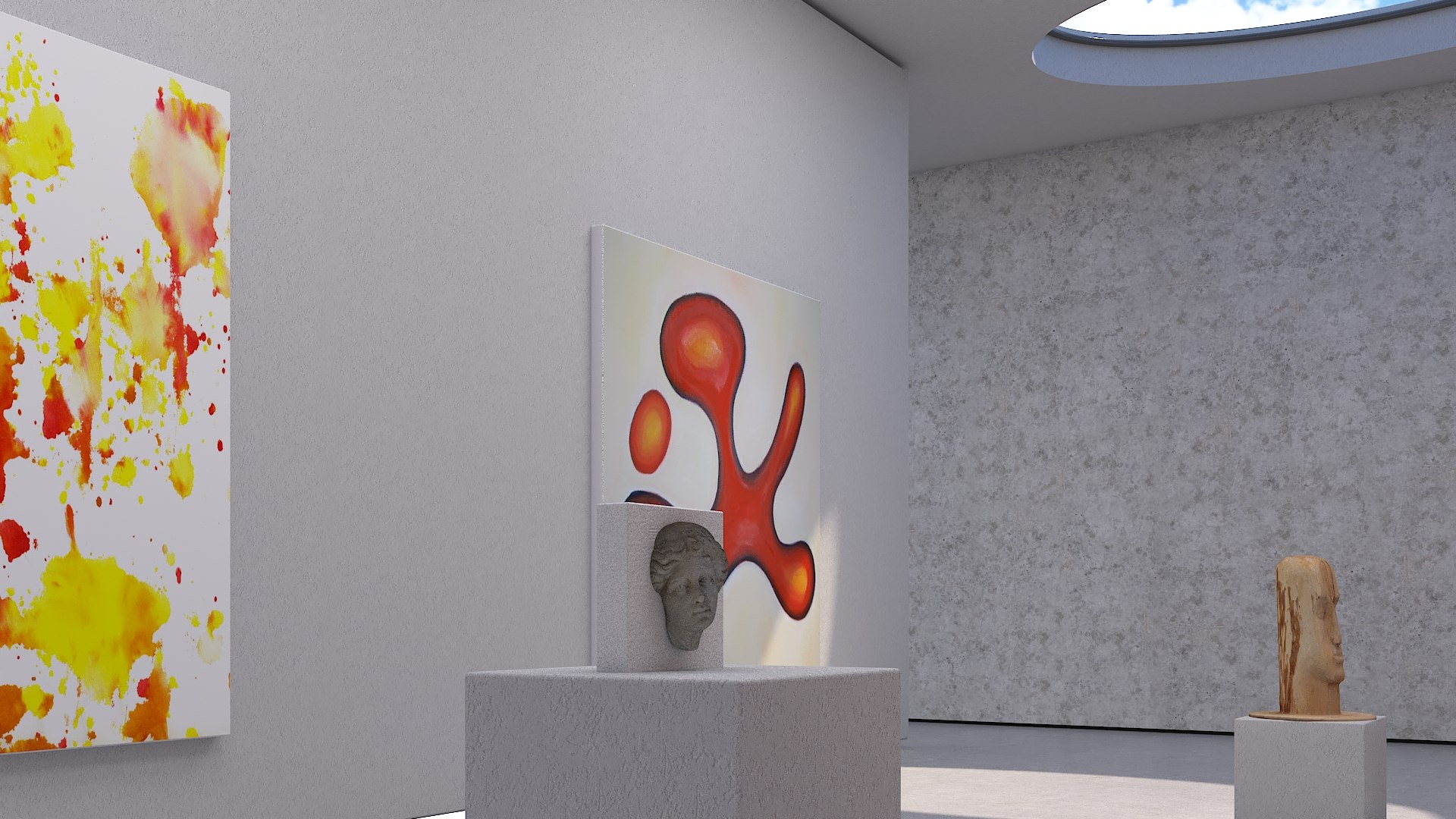 White Gallery 08 3D model - TurboSquid 1899138