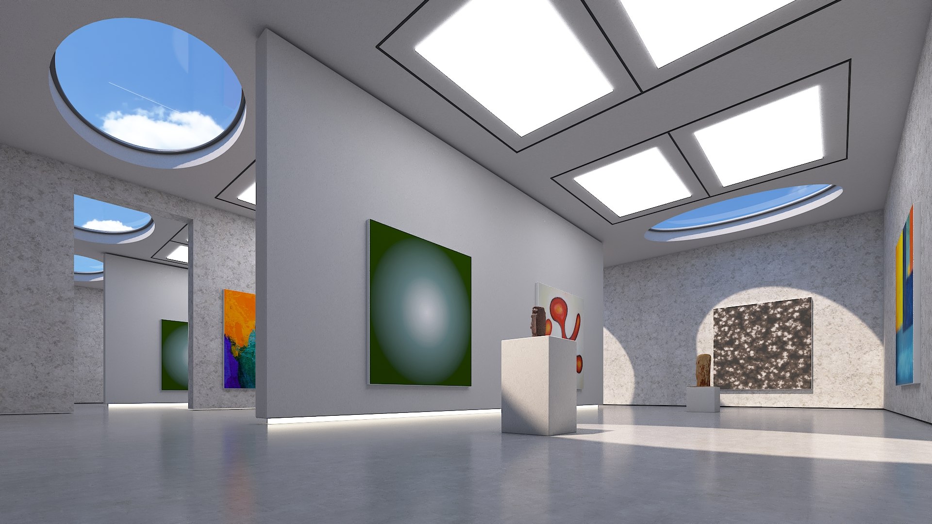 White Gallery 08 3D model - TurboSquid 1899138