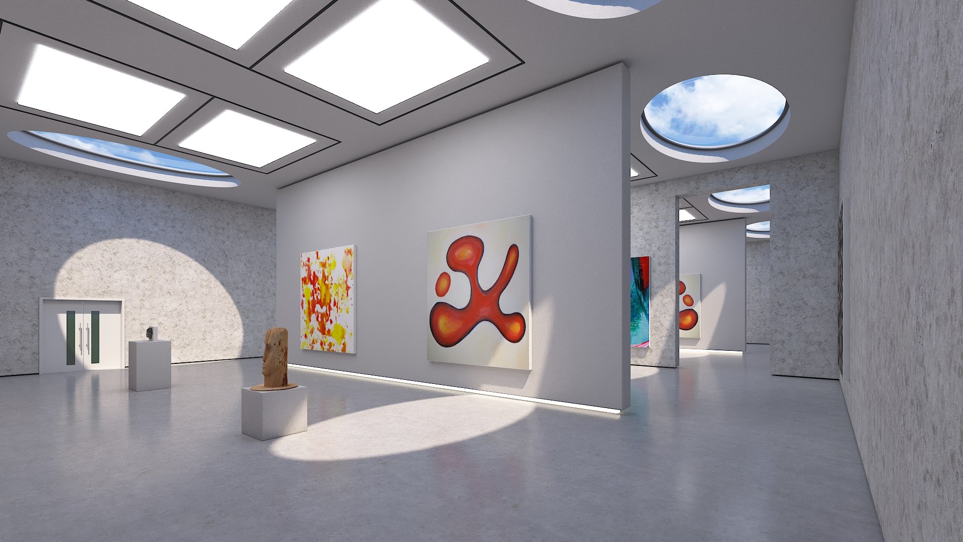 White Gallery 08 3D model - TurboSquid 1899138