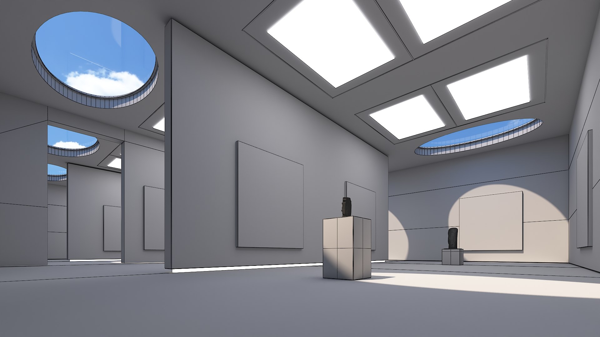 White Gallery 08 3D model - TurboSquid 1899138