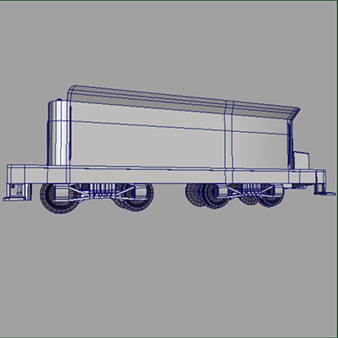 3d Model Modeled Coal Car