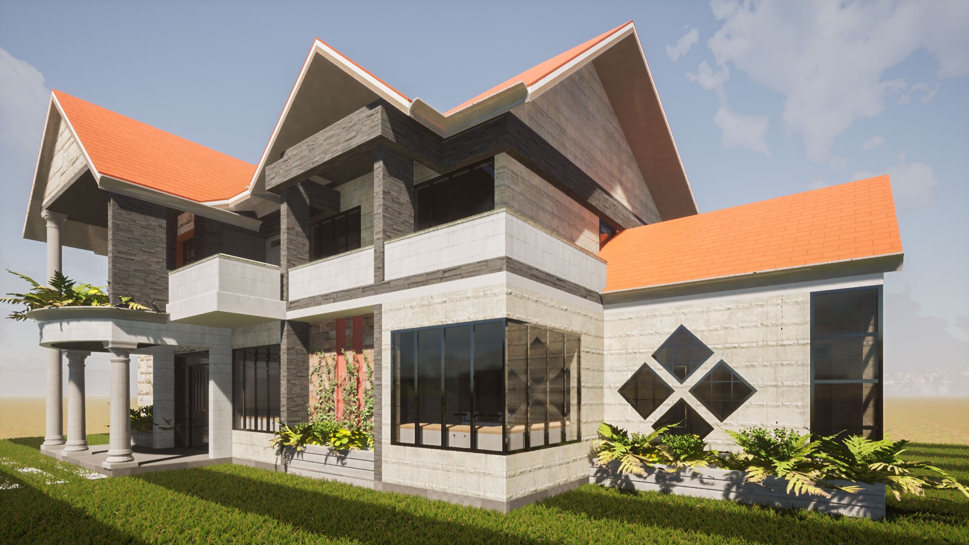 3D Modern Maisonette Interior And Exterior 3D Model Model - TurboSquid ...