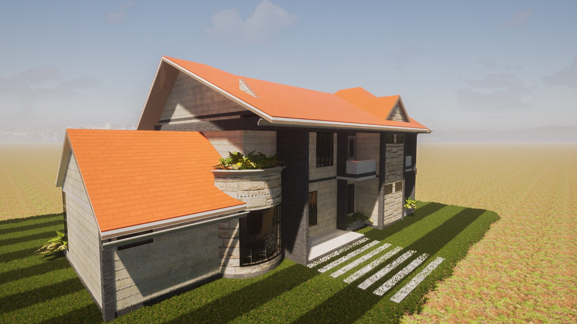 3D Modern Maisonette Interior And Exterior 3D Model Model - TurboSquid ...