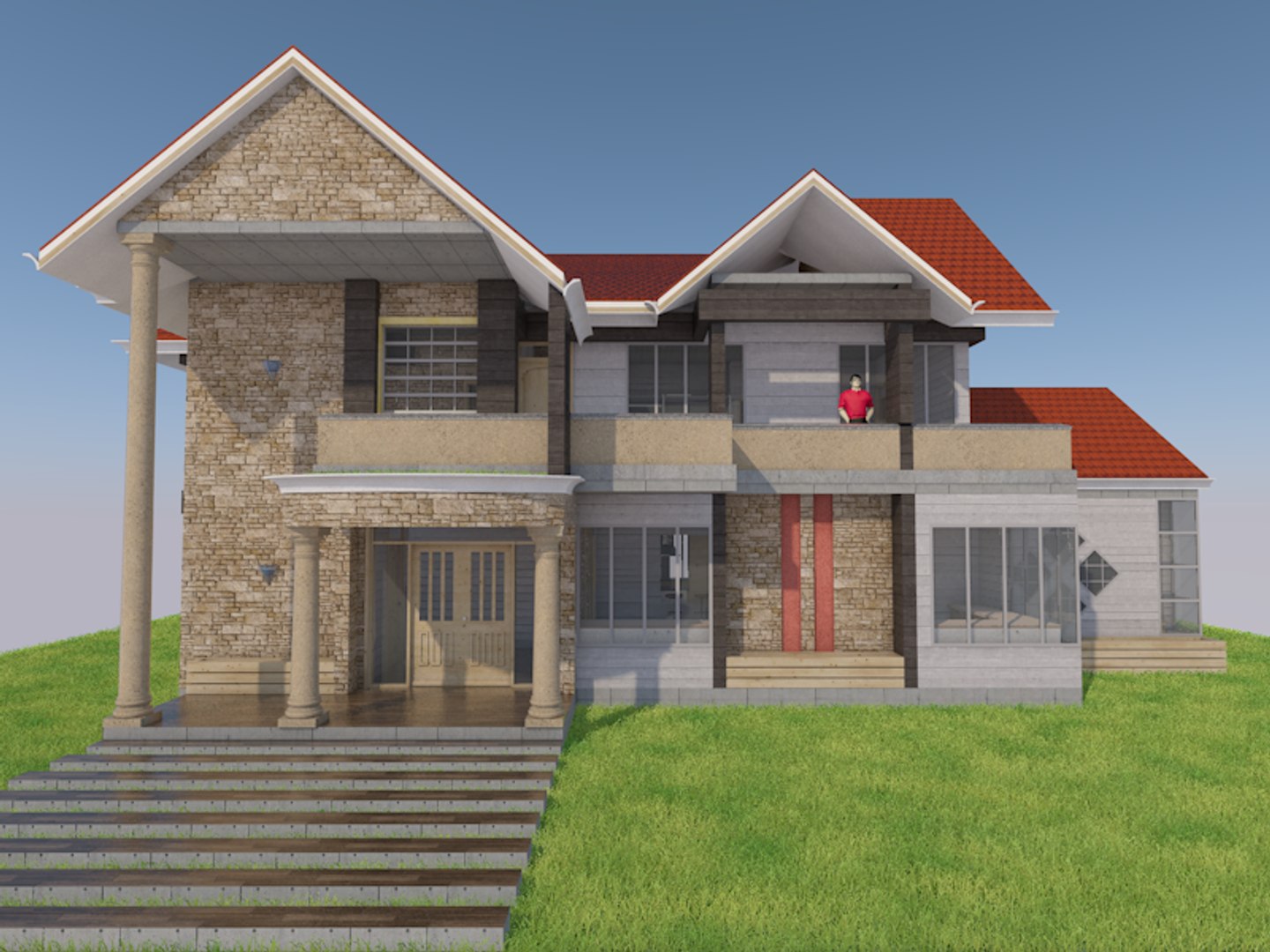 3D Modern Maisonette Interior and Exterior 3D model model - TurboSquid ...