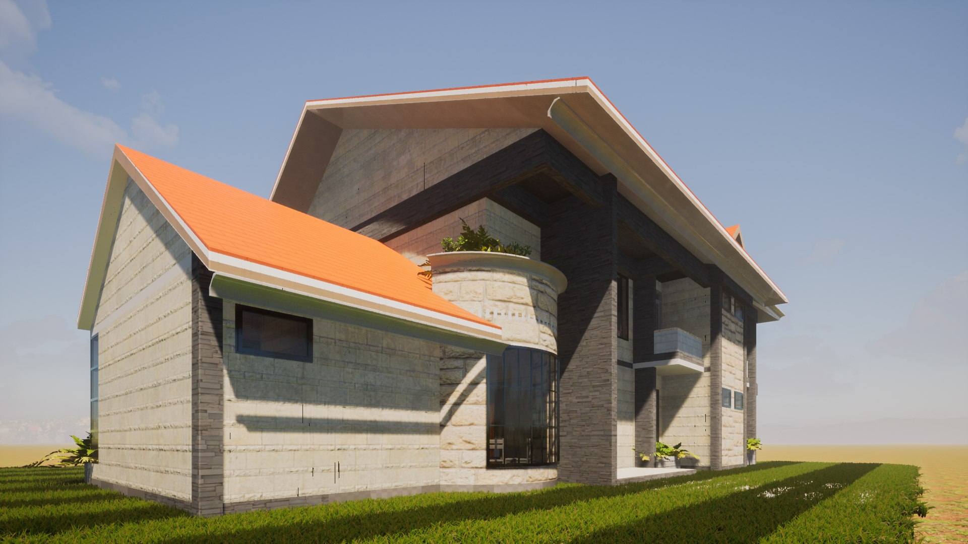 3D Modern Maisonette Interior And Exterior 3D Model Model - TurboSquid ...