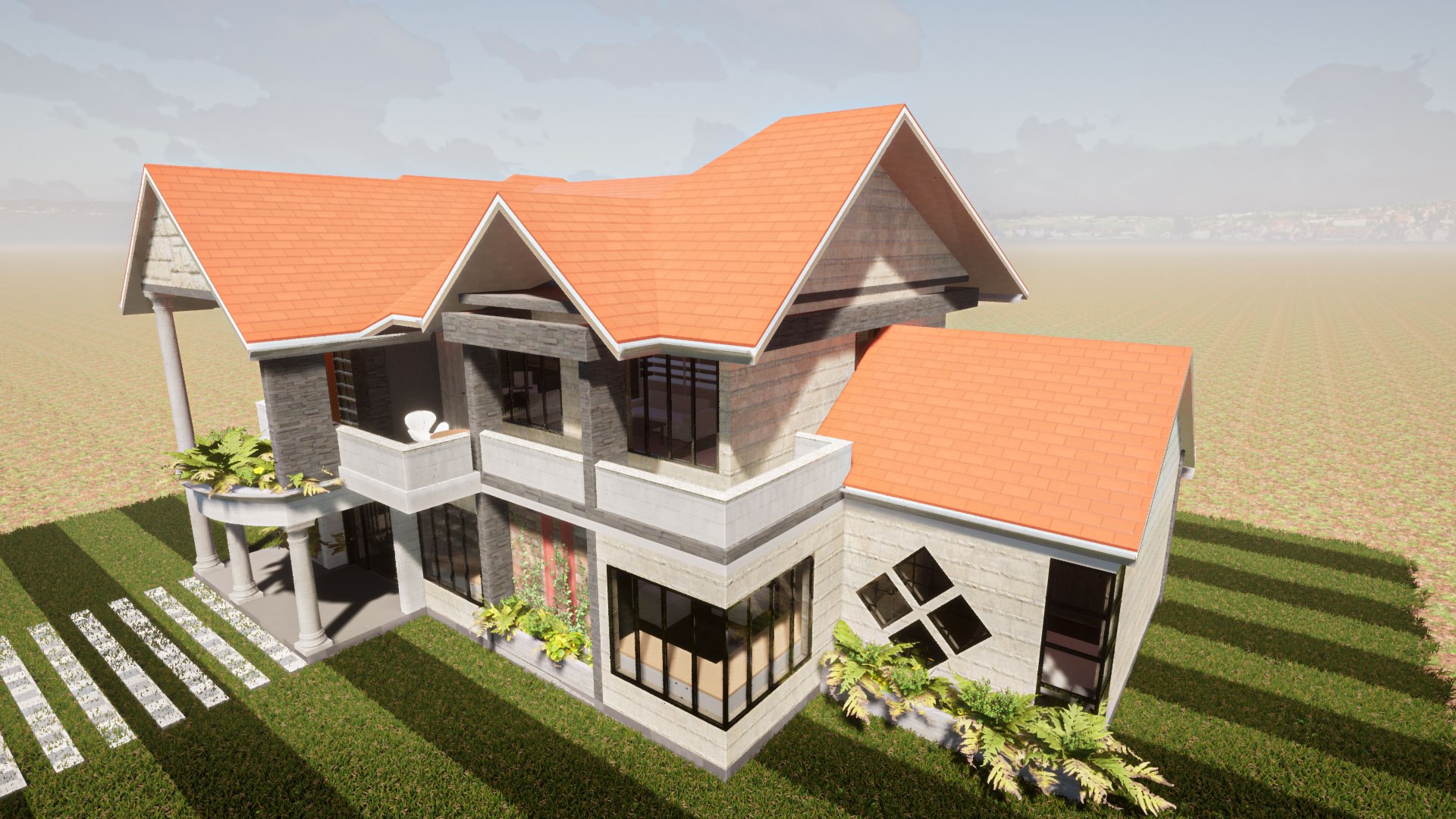 3D Modern Maisonette Interior And Exterior 3D Model Model - TurboSquid ...