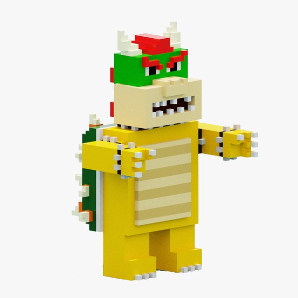 Voxel Mario Bowser Modelo 3D - TurboSquid 1962209