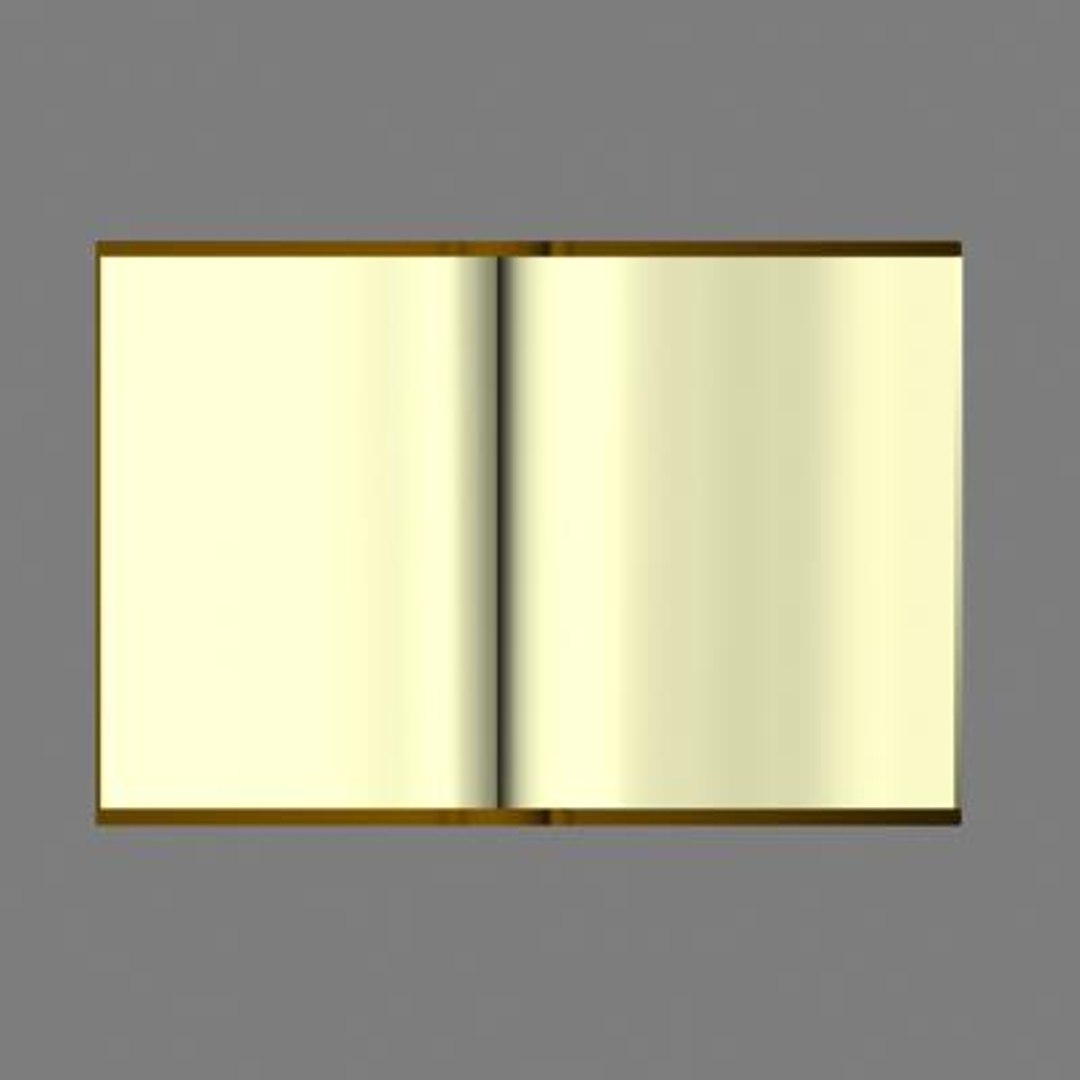 Open Book 3d Model