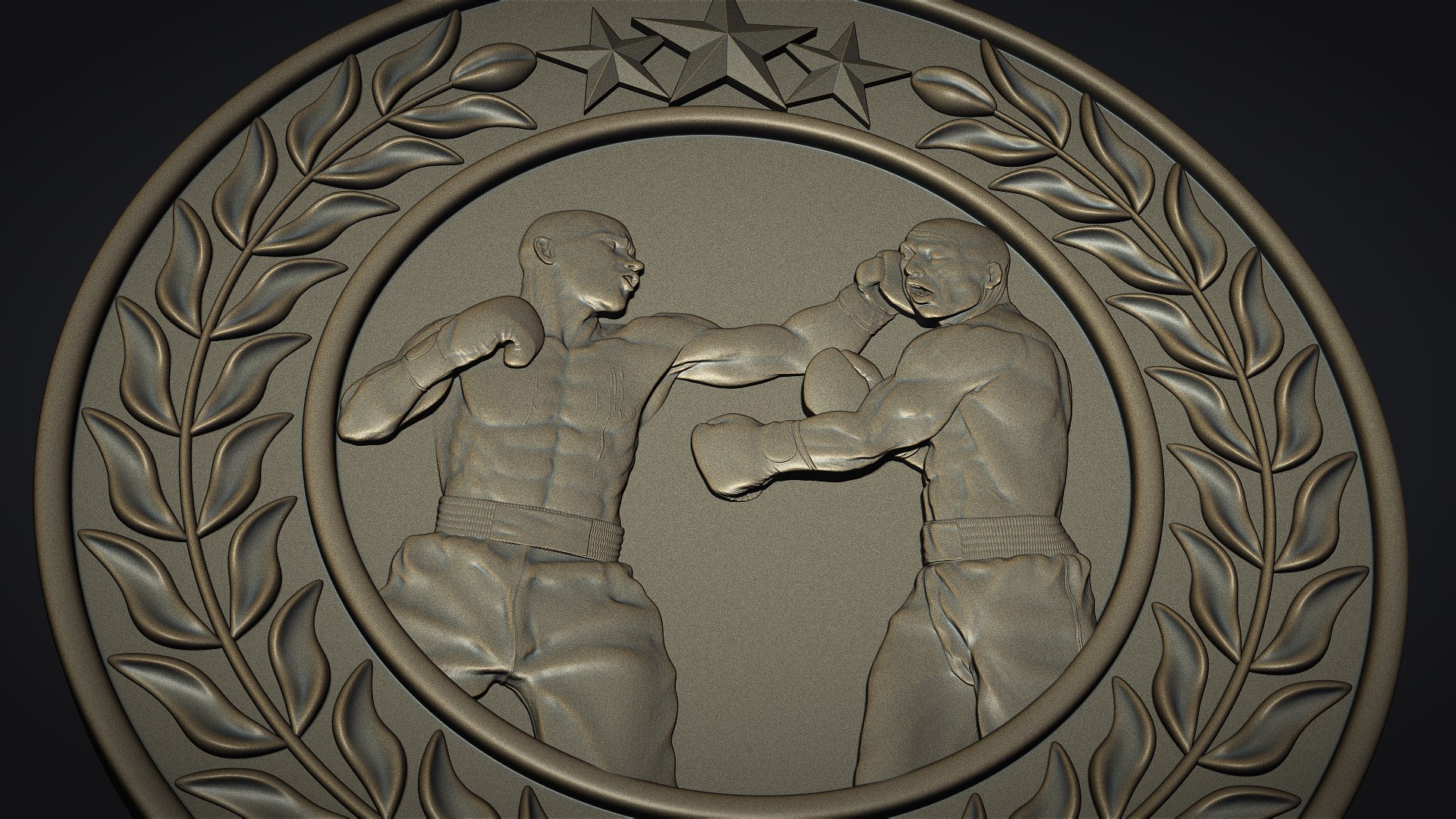 3D Boxing Medal 3D Print Model Model - TurboSquid 2315160