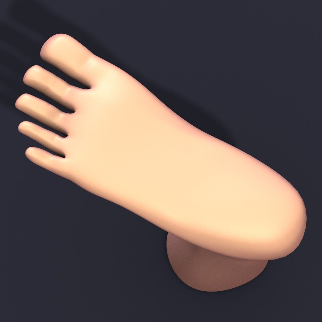 Male Foot 3d Obj