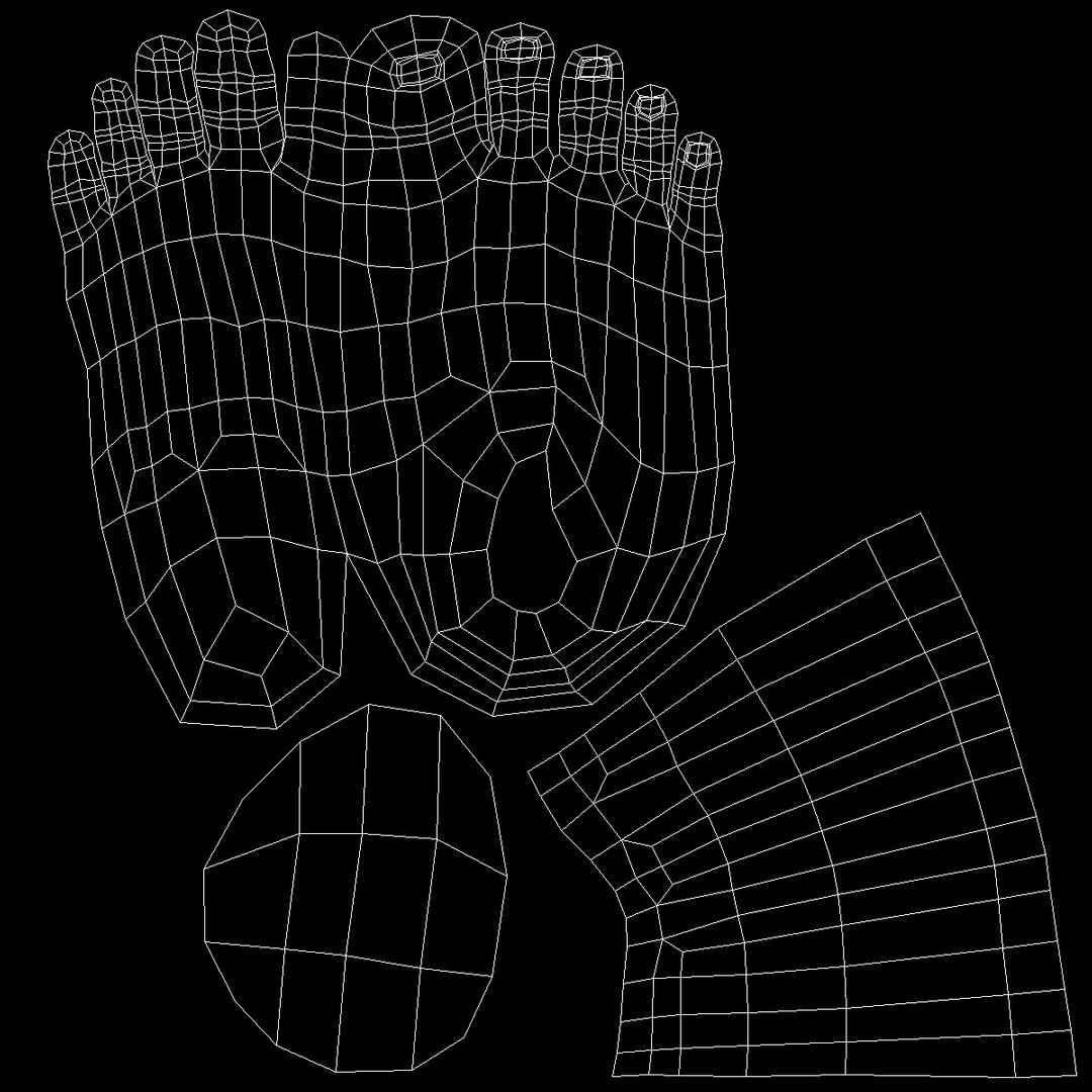 Male Foot 3d Obj