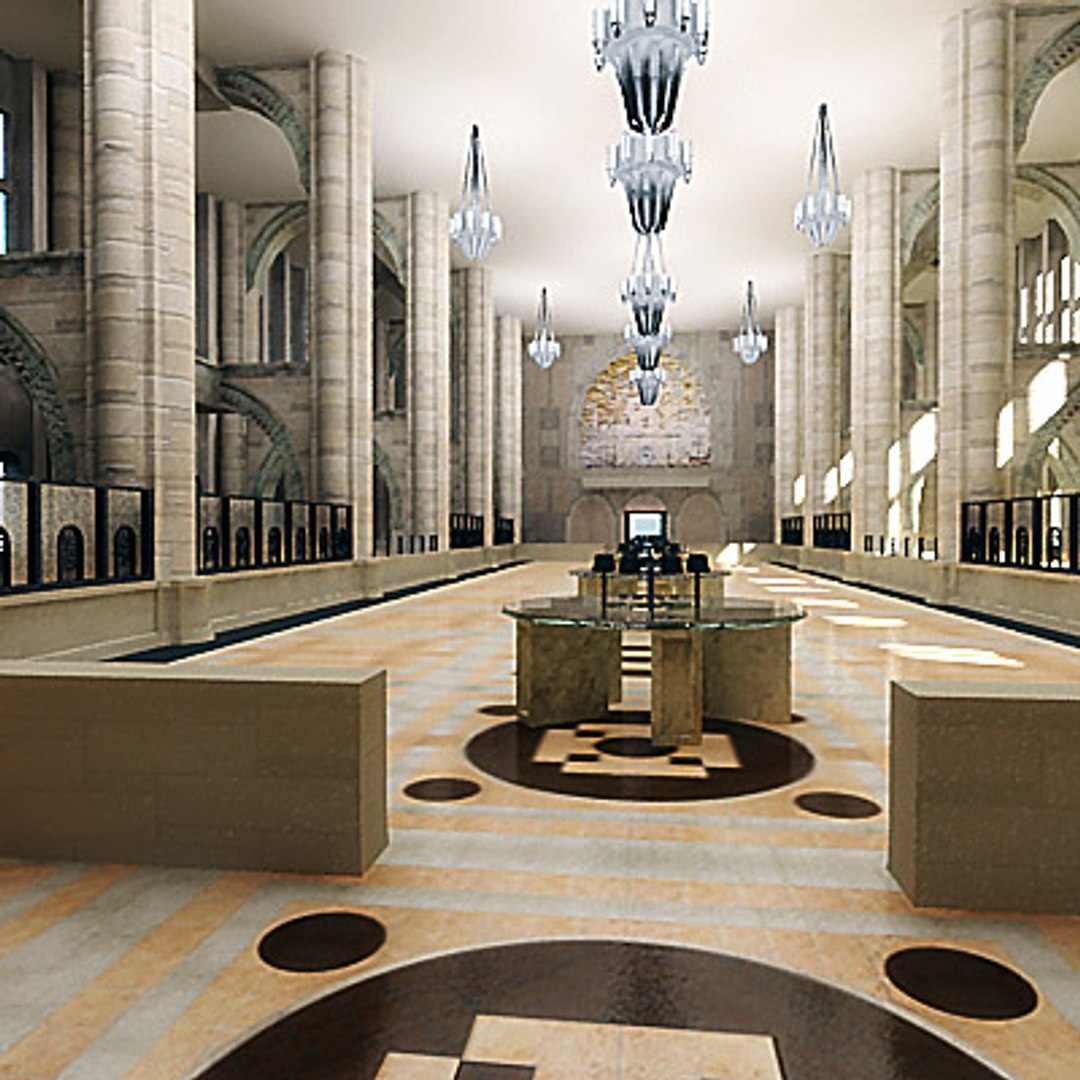 3d Model Bank Interior
