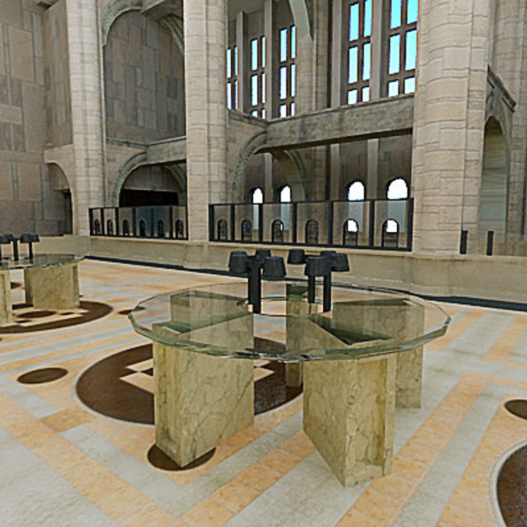 3d Model Bank Interior