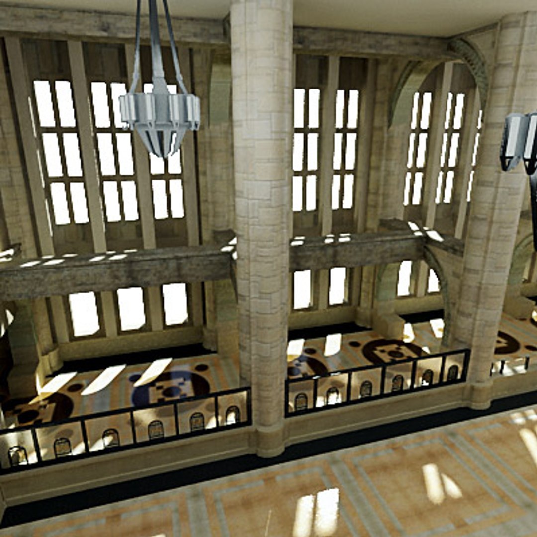3d Model Bank Interior
