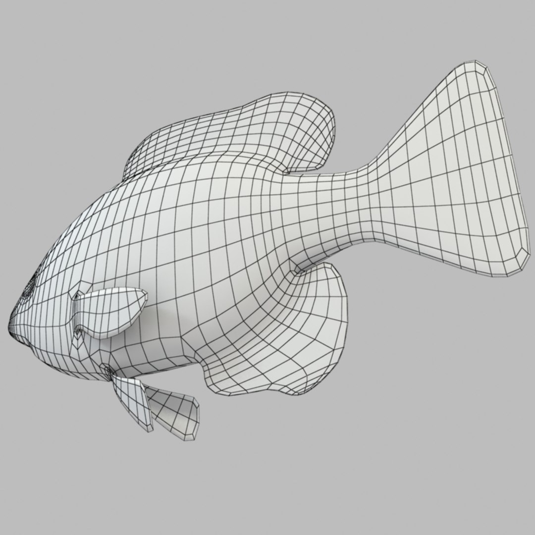 3d Bluegill Fish Lepomis Model
