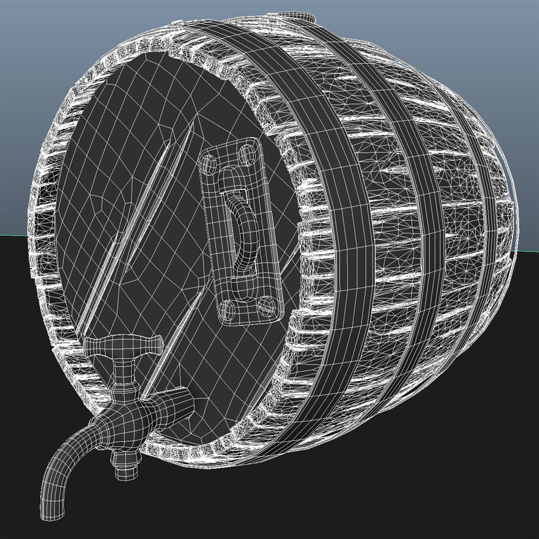 Keg Barrel Wood Fbx