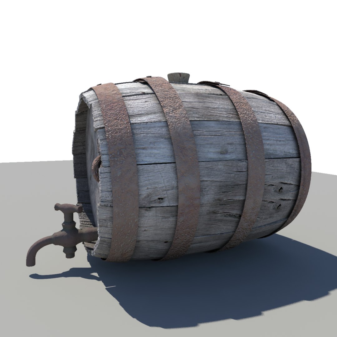 Keg Barrel Wood Fbx