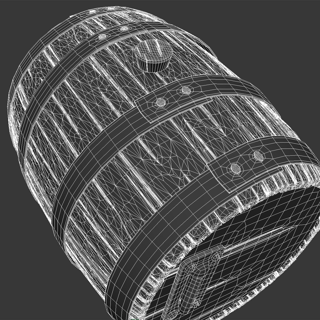 Keg Barrel Wood Fbx