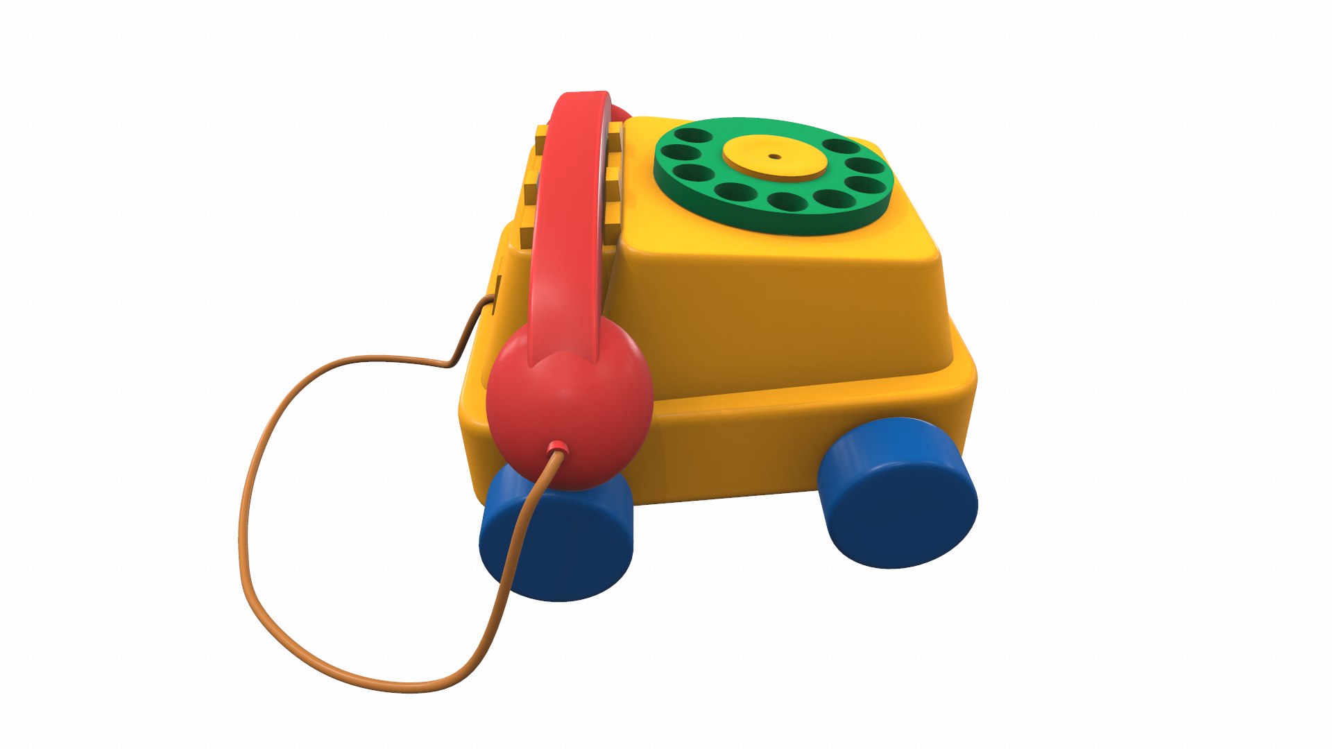 Plastic Baby Toy Phone 3D Model - TurboSquid 2109020