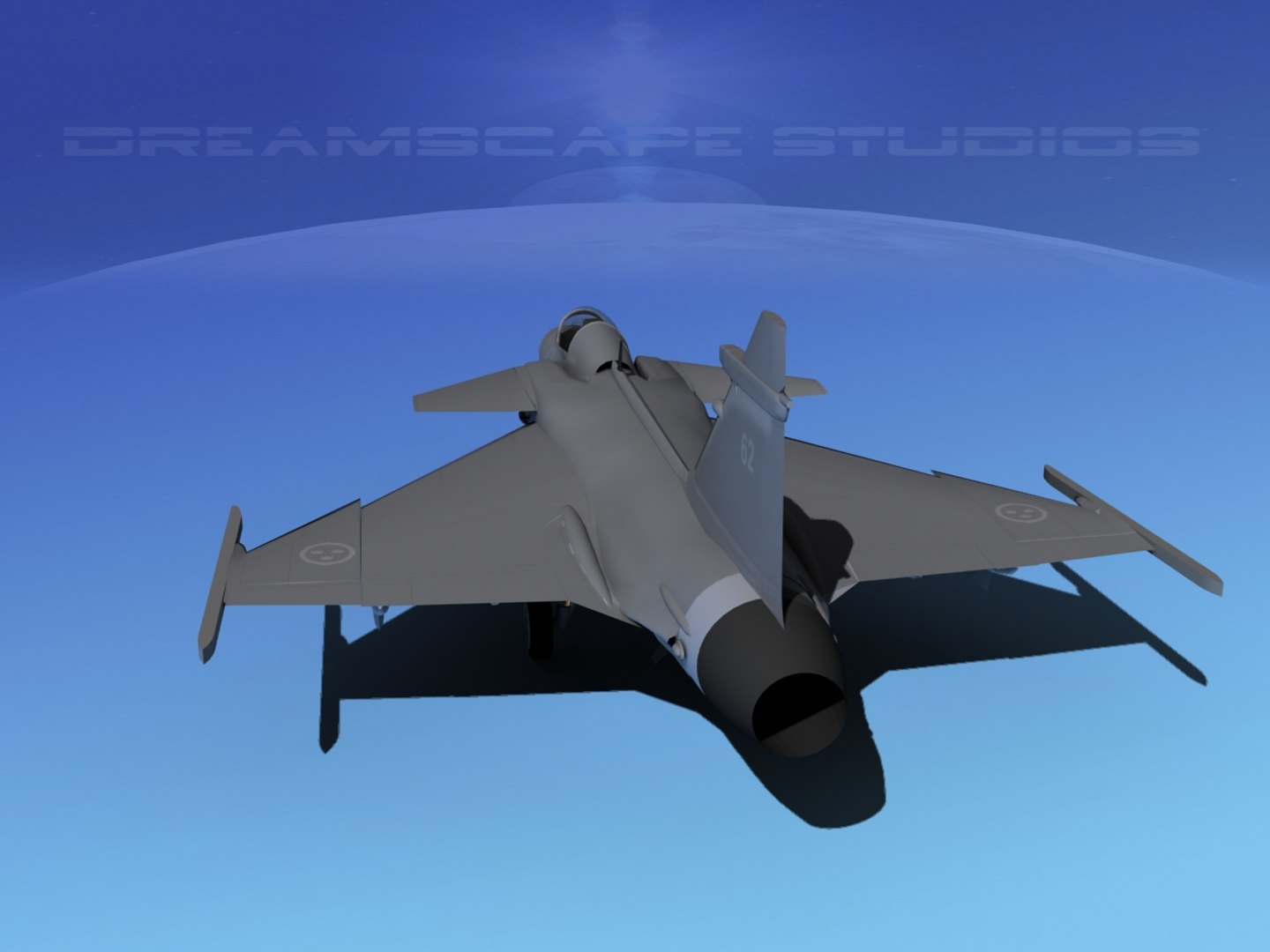 cockpit saab jas 39 3d model