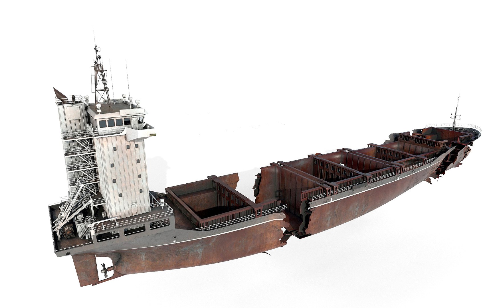 3D SHIP WRECK - TurboSquid 1807989