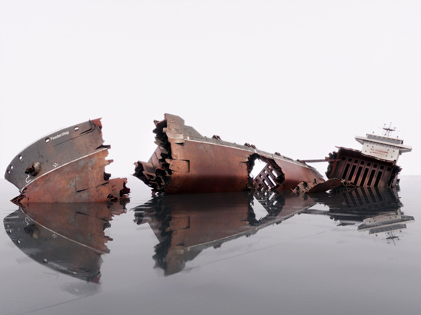 3D SHIP WRECK - TurboSquid 1807989