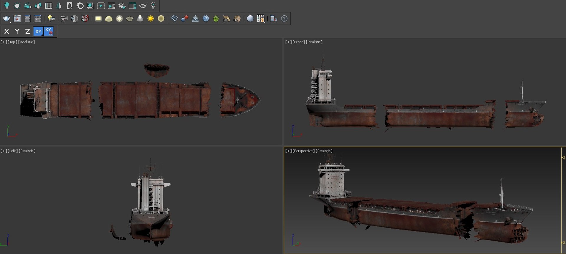 3D SHIP WRECK - TurboSquid 1807989