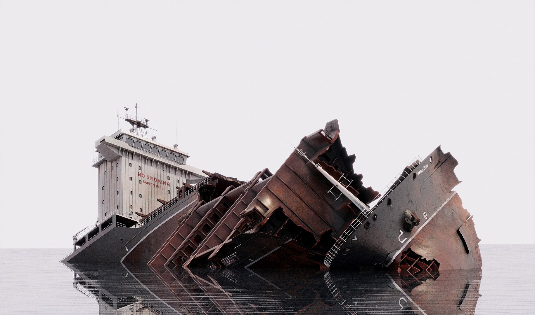 3D SHIP WRECK - TurboSquid 1807989