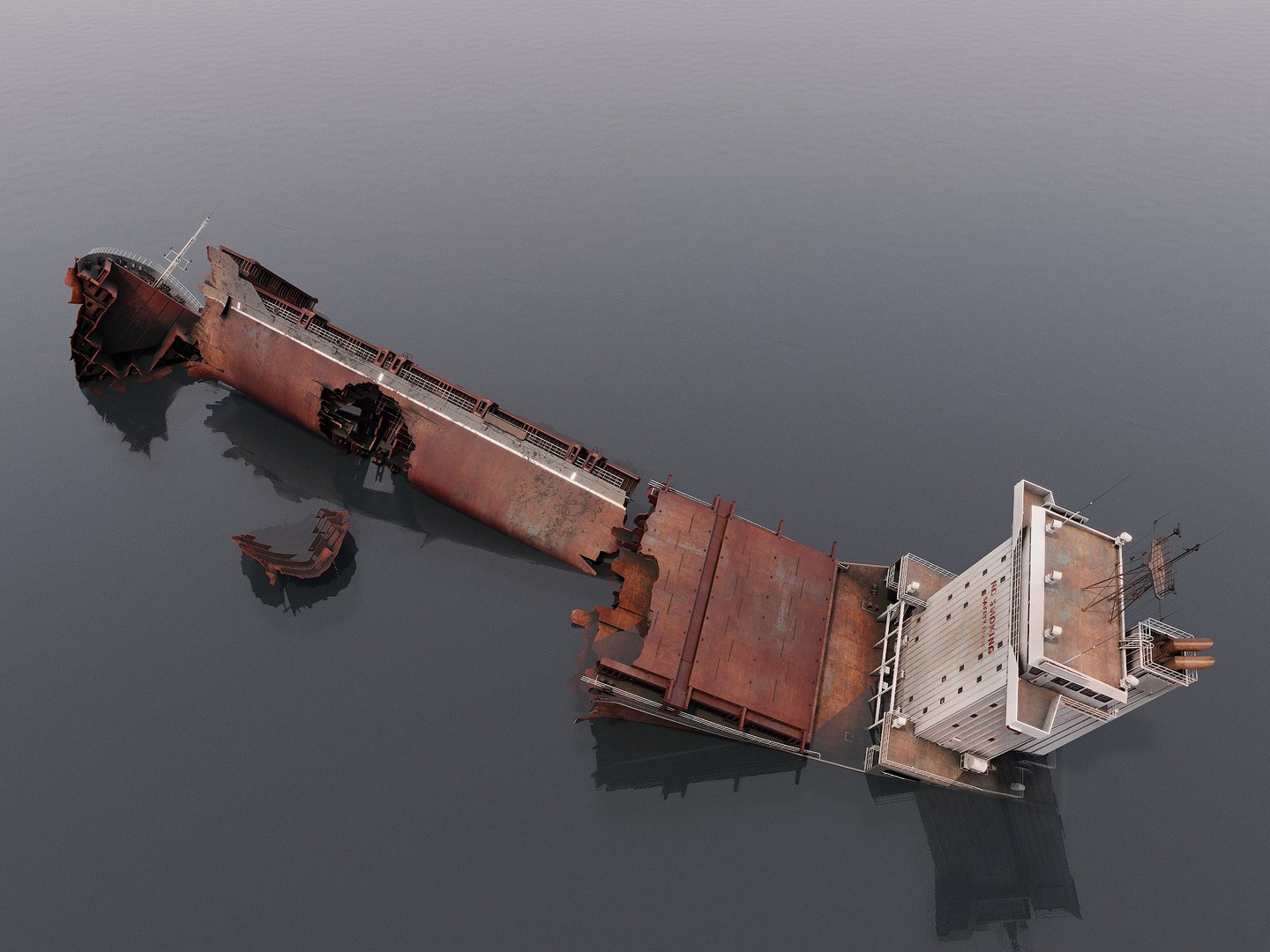 3D SHIP WRECK - TurboSquid 1807989