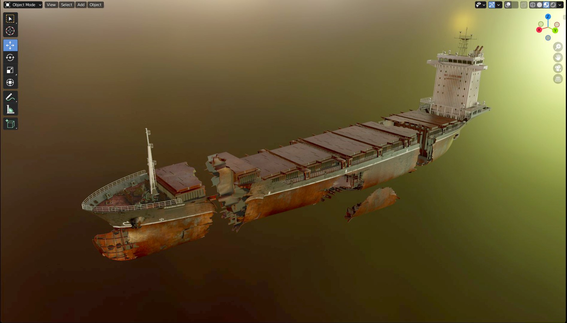 3D SHIP WRECK - TurboSquid 1807989