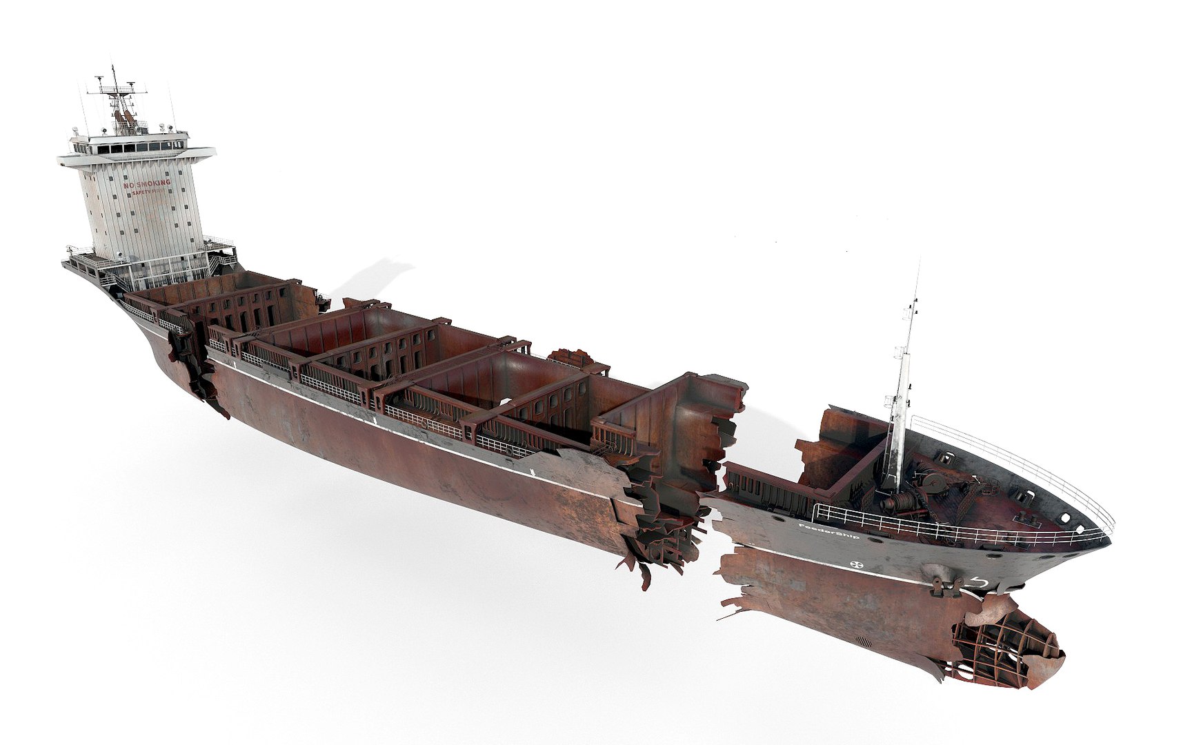 3D SHIP WRECK - TurboSquid 1807989