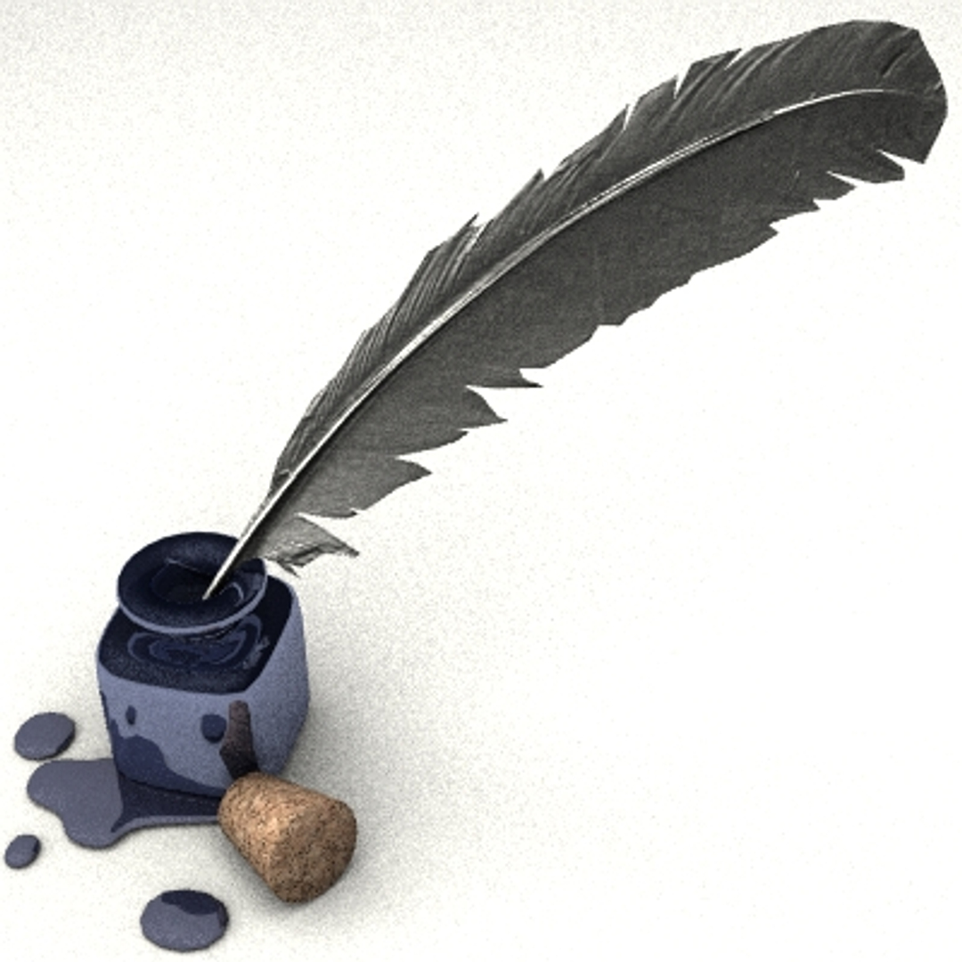 3d ink feather