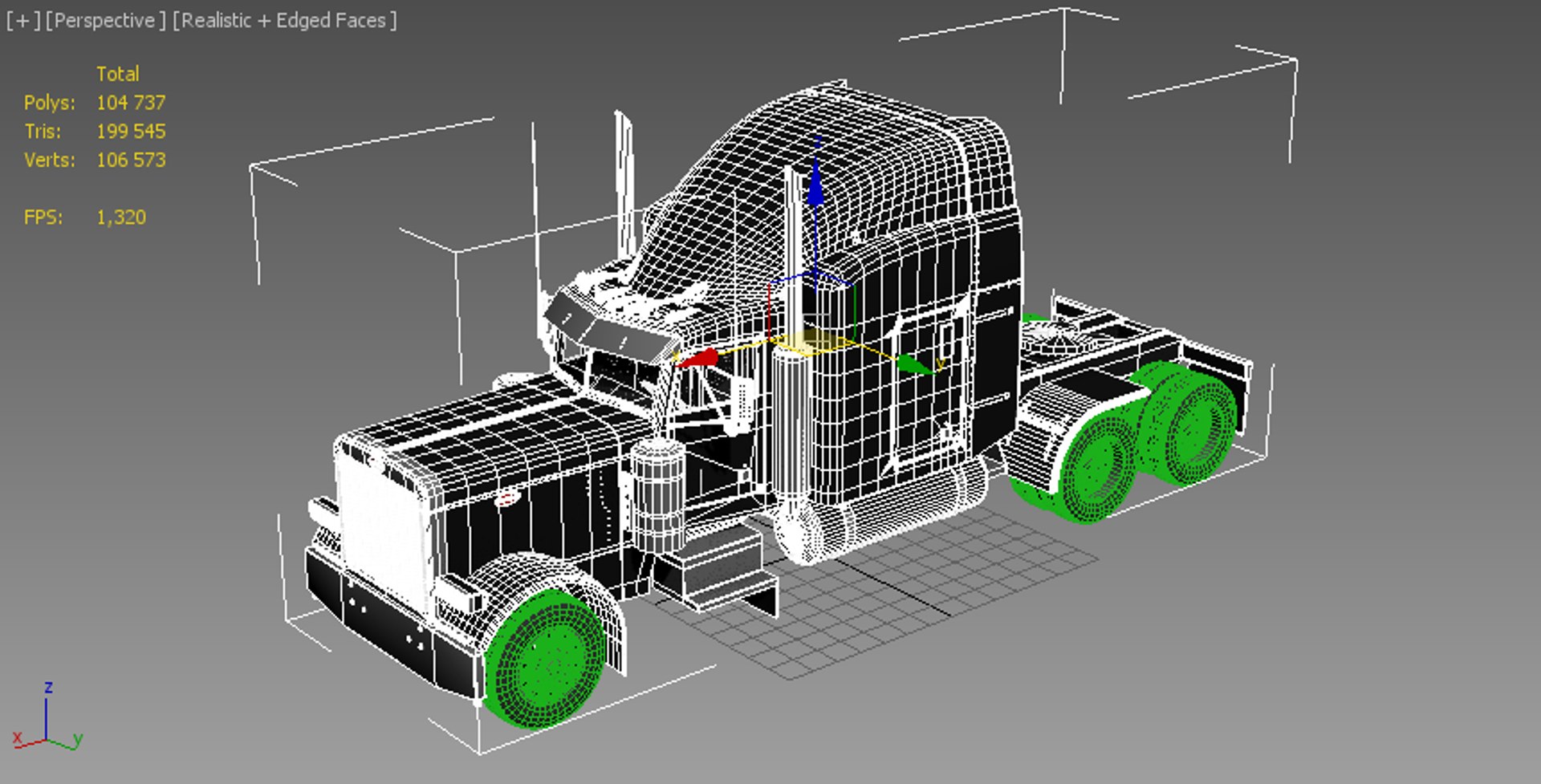 Tractor unit truck 3D model - TurboSquid 1163745