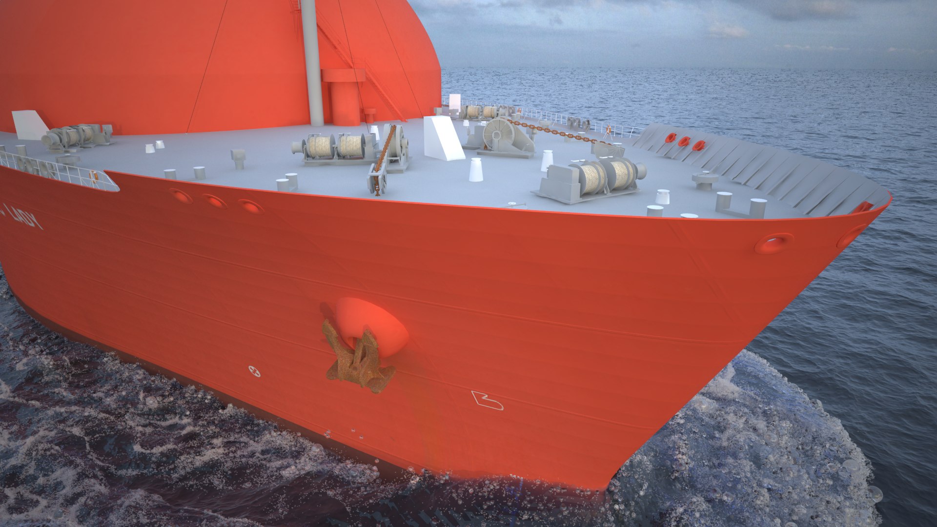 3D LNG Tanker Ship Arctic Lady - TurboSquid 2037526