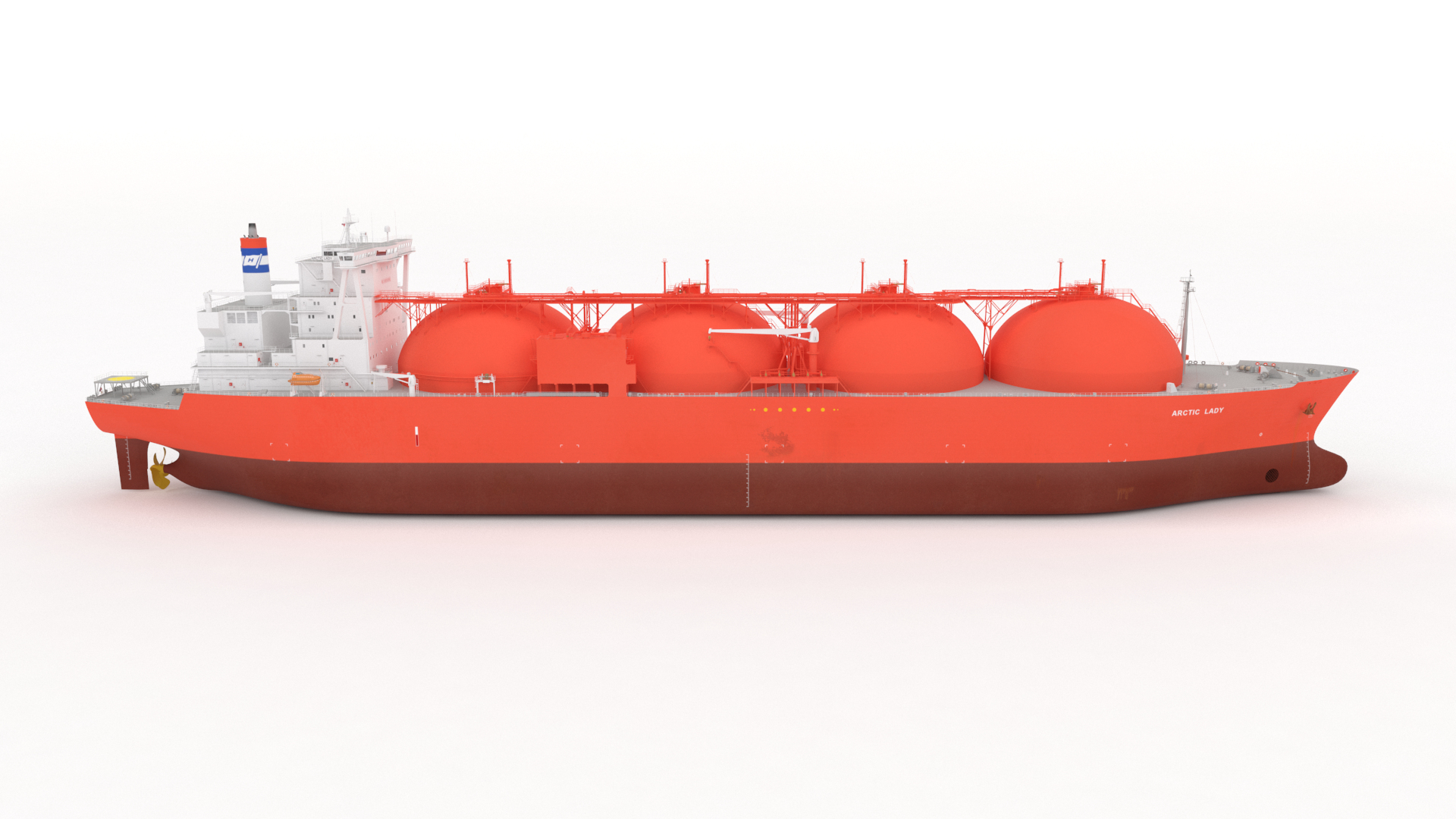 3D LNG Tanker Ship Arctic Lady - TurboSquid 2037526