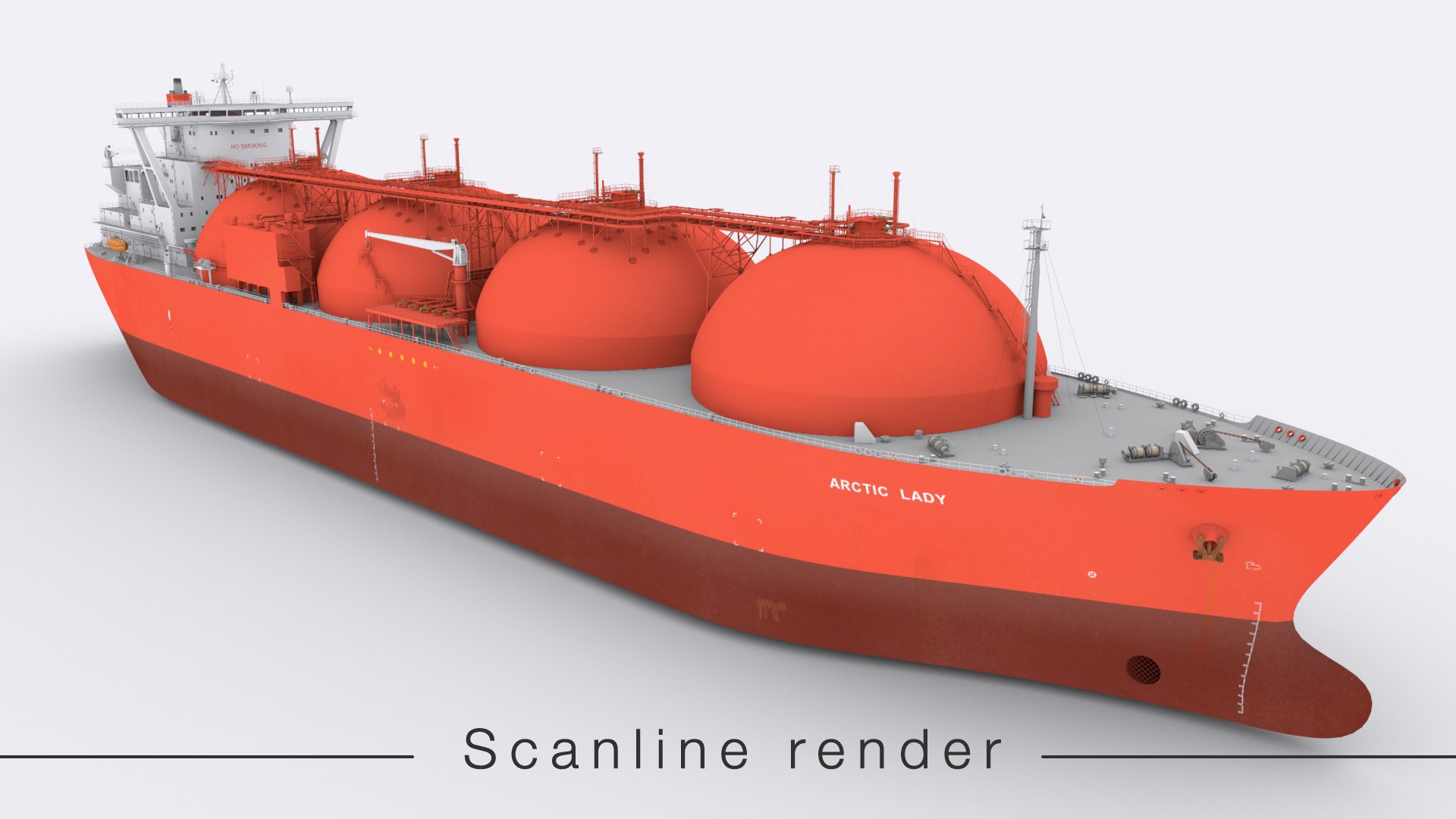 3D LNG Tanker Ship Arctic Lady - TurboSquid 2037526