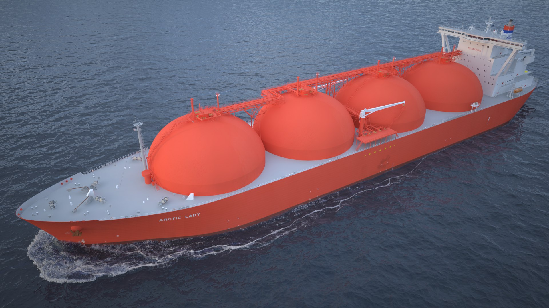 3D LNG Tanker Ship Arctic Lady - TurboSquid 2037526