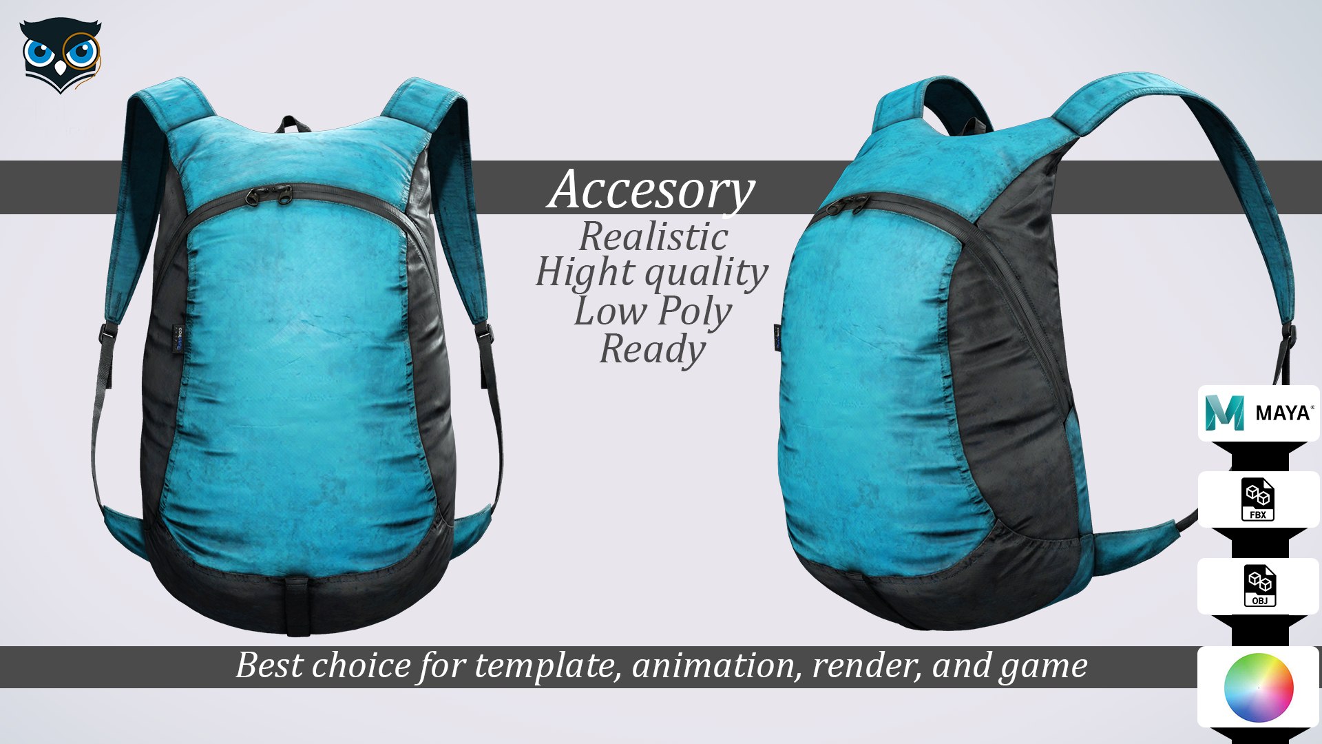 3D Everyday Backpack 3D Model - Clean Simple Design - TurboSquid 2420319