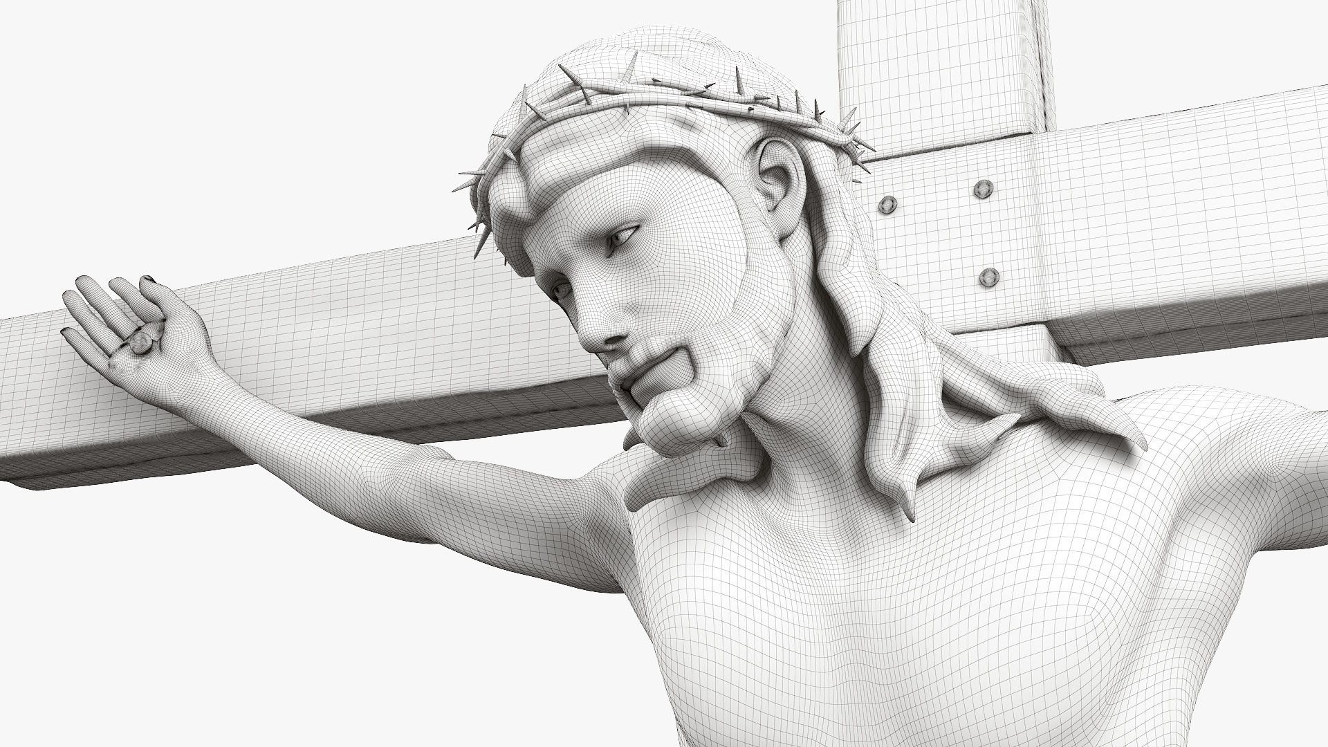 3D Jesus Christ Statue Model - TurboSquid 1902596