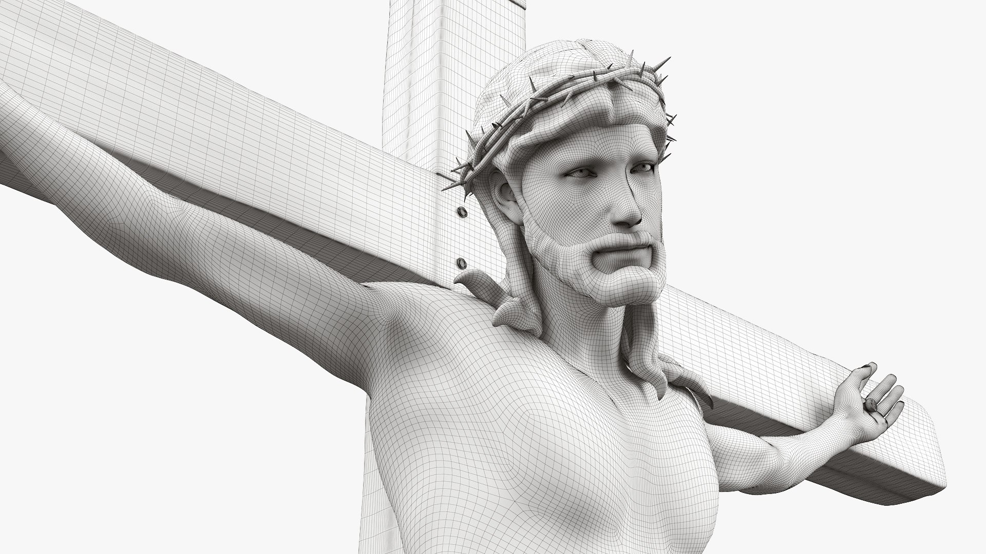 3D Jesus Christ Statue Model - TurboSquid 1902596