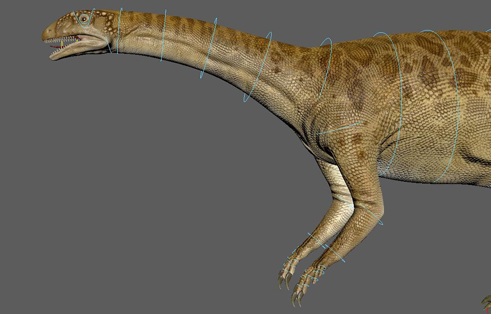 3D Efraasia Dinosaur Triassic Animal Model - TurboSquid 2329207