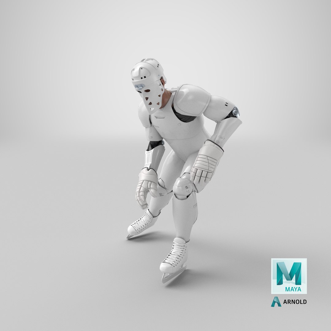 3D hummanoid hockey player pose model - TurboSquid 1584988