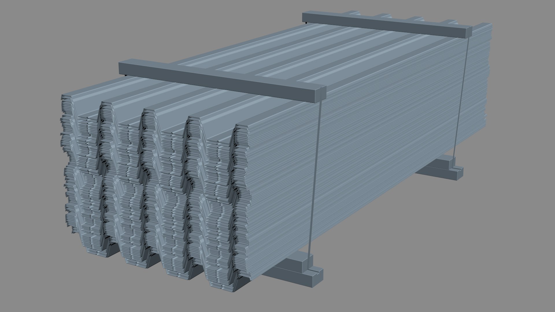 Profiled Decking 3D Model - TurboSquid 2016435