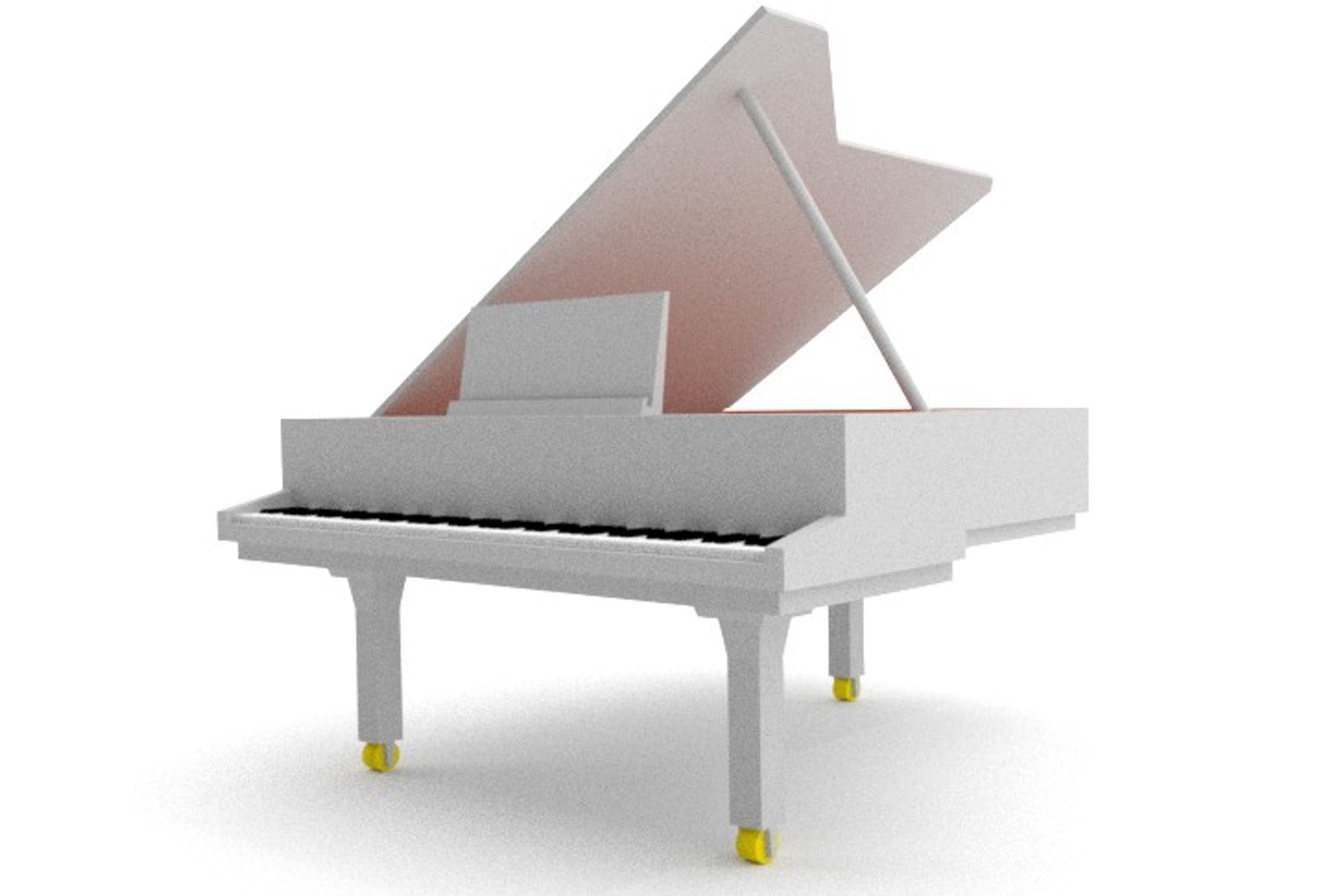 blender grand piano 3d obj