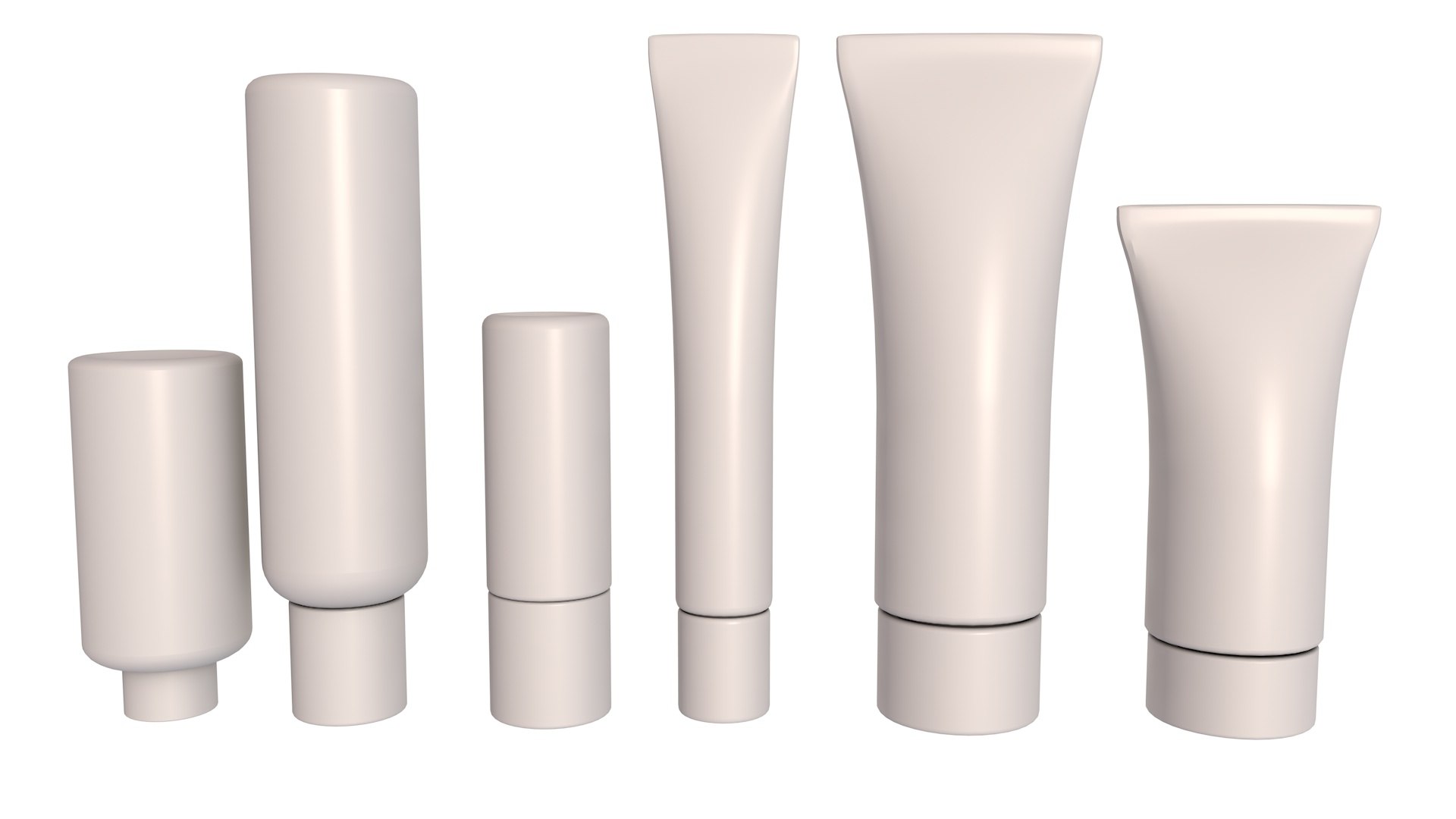 3D Cosmetic containers collection model - TurboSquid 1809597