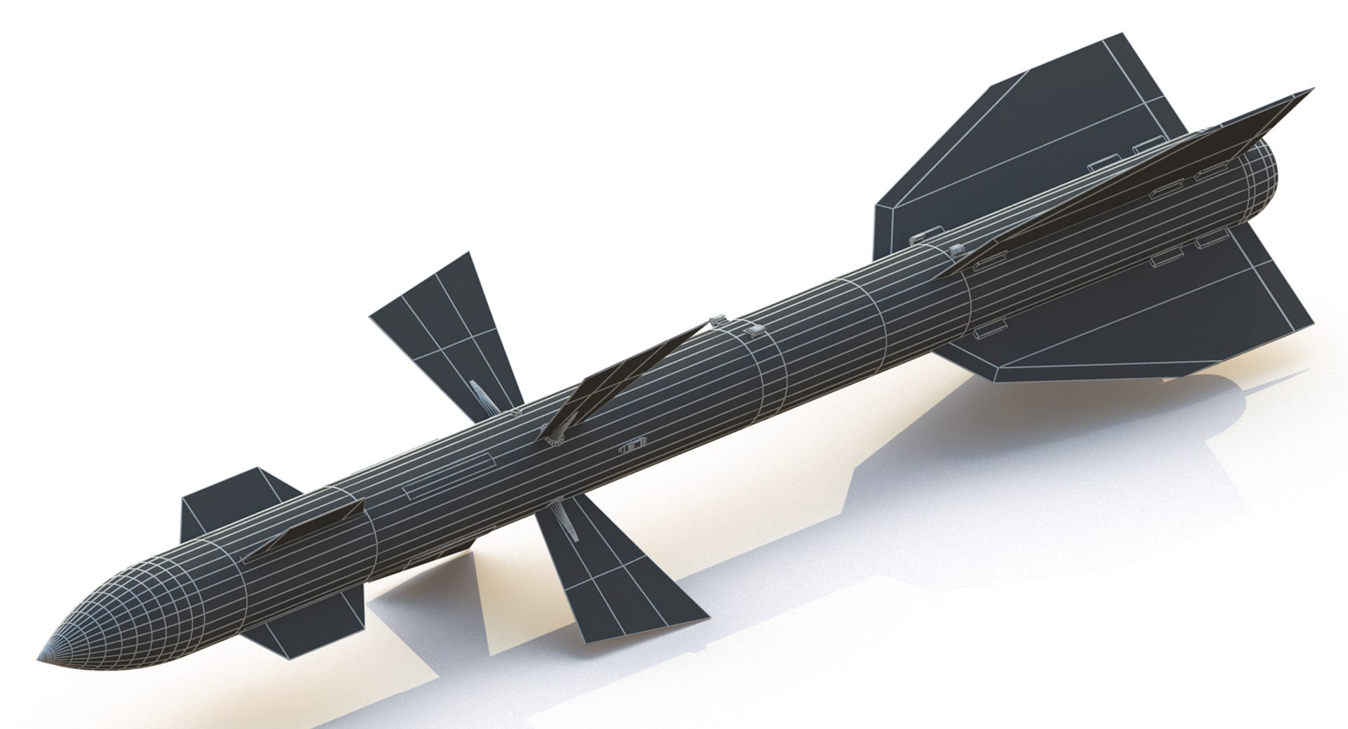 R-27r Missile 3d Model